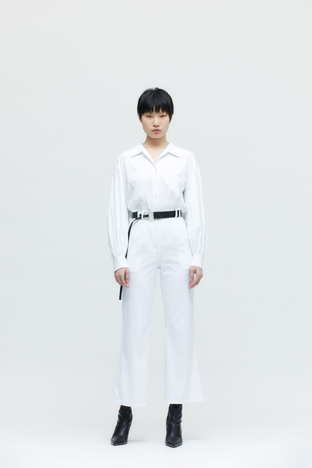 白高腰喇叭褲 – EMORA